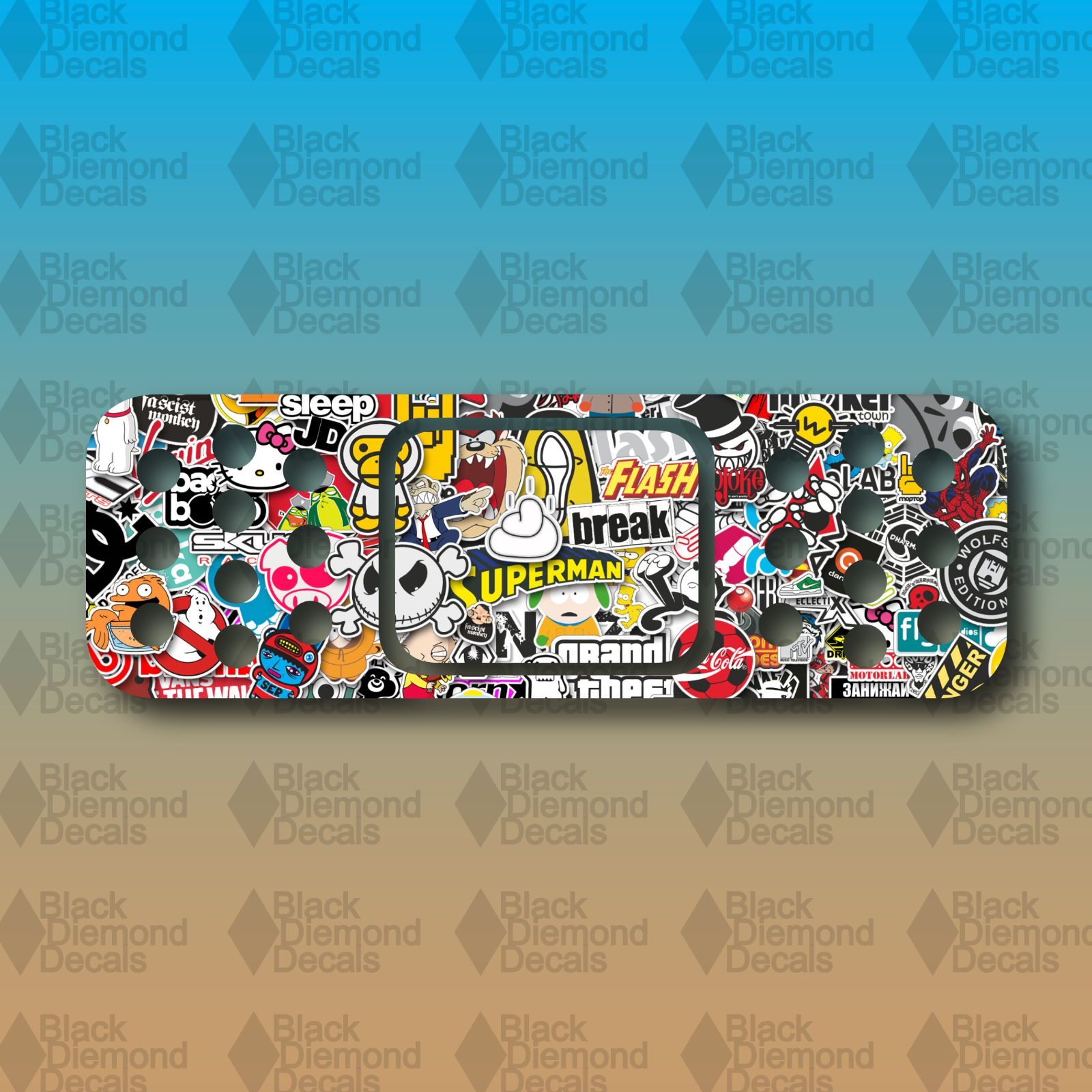 Band Aid Sticker Bomb Dent Cover Funny 12" Euro Custom Vinyl Decal ...