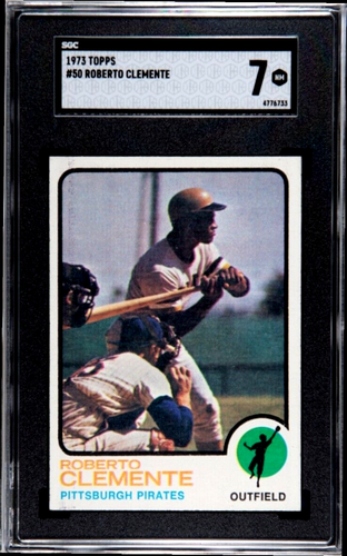 Roberto Clemente 1973 Topps SGC 7 Baseball Card Pittsburgh Pirates MLB ...