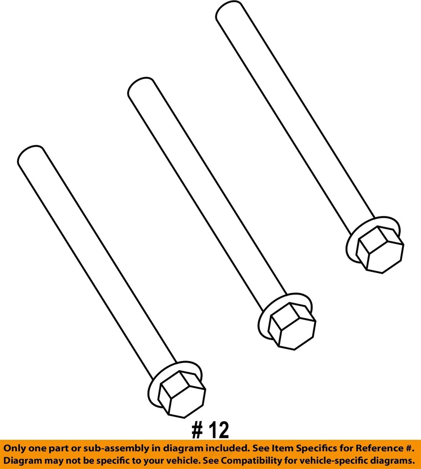 FORD OEM A/C AC Condenser/Compressor/Line-Compressor Mount Bolt ...