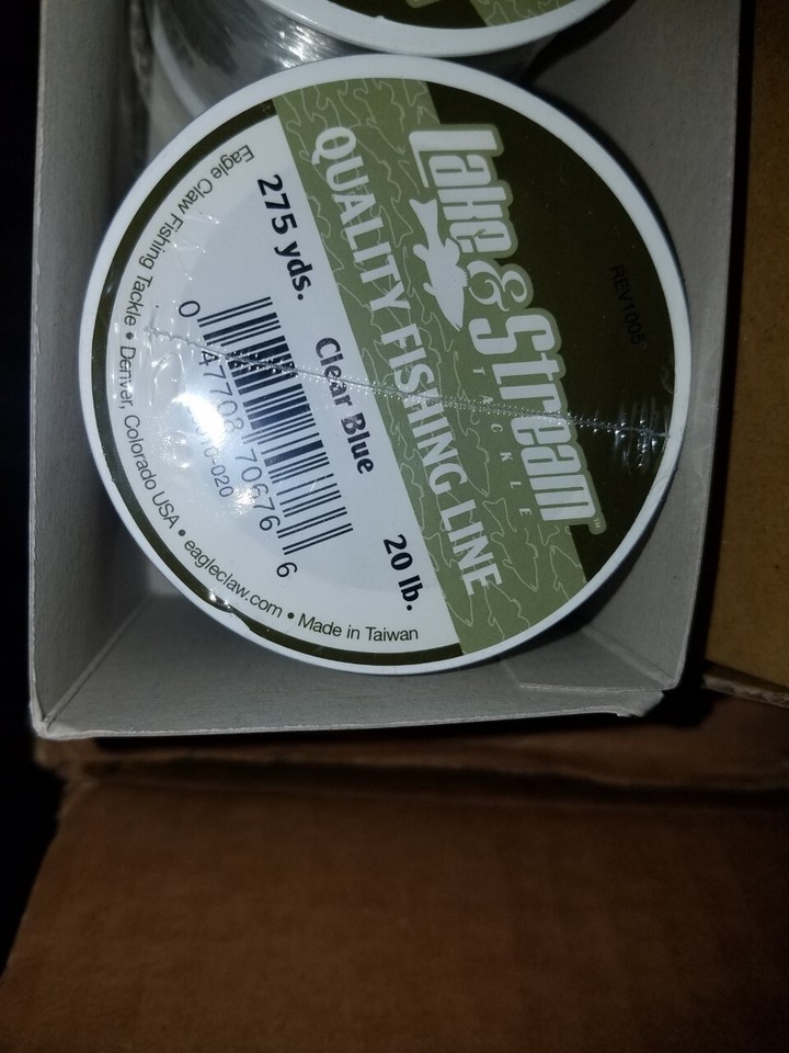 *New lot of 4*Eagle Claw 09010-20 20 Lb.Test Lake Stream Mono Line ...