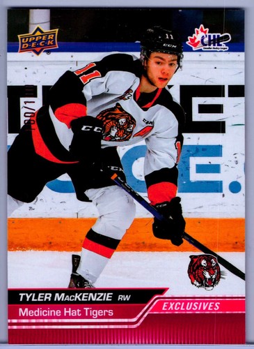 Tyler MacKenzie Rookie - 2023-24 Upper Deck CHL #119 Exclusives /100 ...