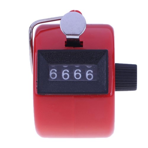 Clicker Counter 4 Digit Number Counters Plastic Shell Hand Held(Red) | eBay