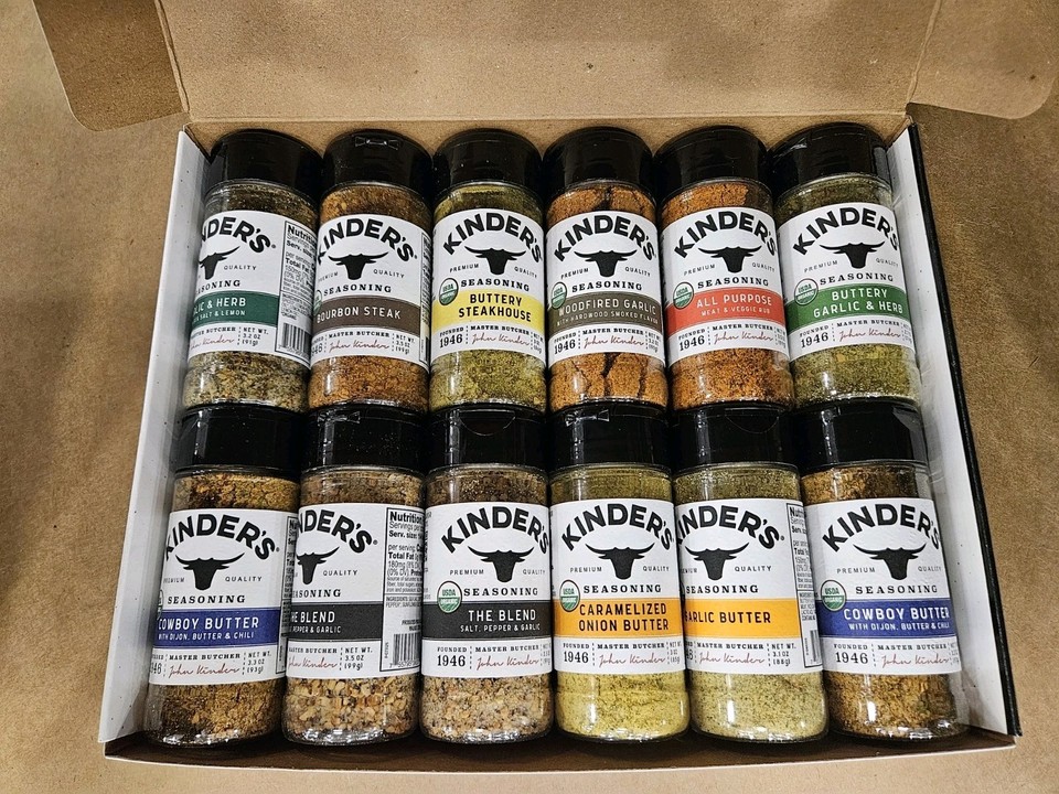 Kinder’s The Flavor Rack Signature Seasoning Set, Contains 12 Bottles ...