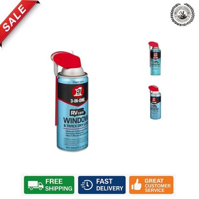 RVcare 10 OZ Window & Track Lube - Clear, Quick-Dry Formula with Nozzle ...