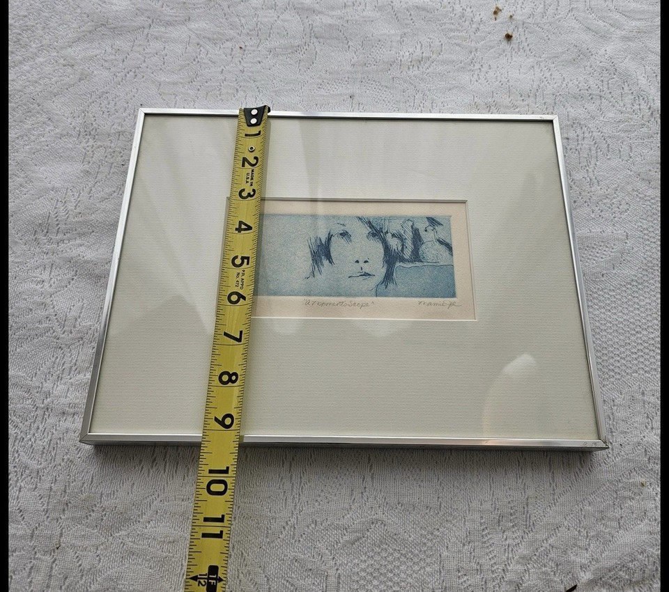 Mamie Joe Rayburn “A Moments Scope” Engraved Print Framed Limited ...