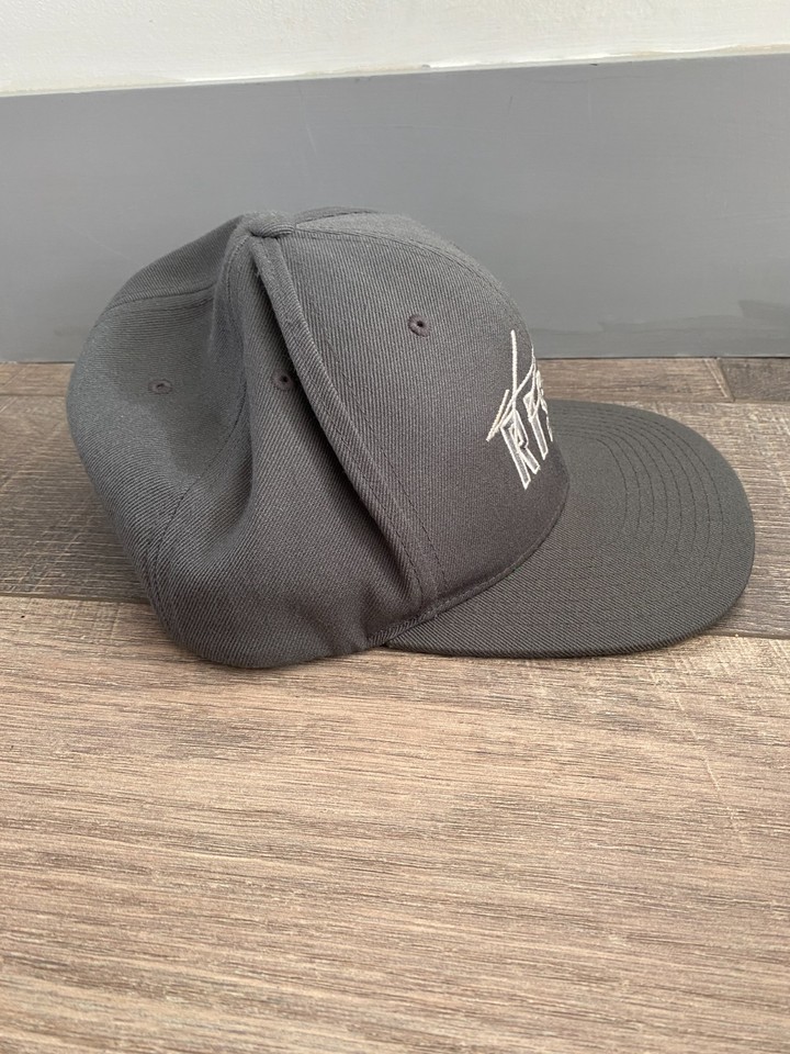 YUPOONG "TAKE RISKS" Grey Adjustable Baseball Cap One Size | eBay UK