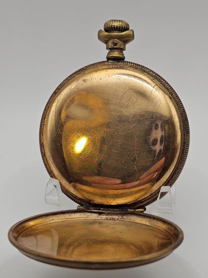 Gold Plated Worn 16s Hunting Pocket Watch Case No Bezel -PCAI061925 ...