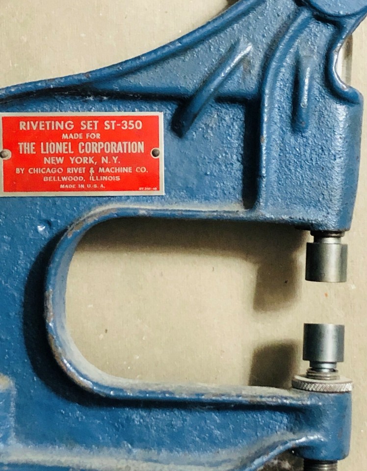 ST 350 Flat Tools for Hobby Horse Rivet Press & Lionel ST 350 by ...