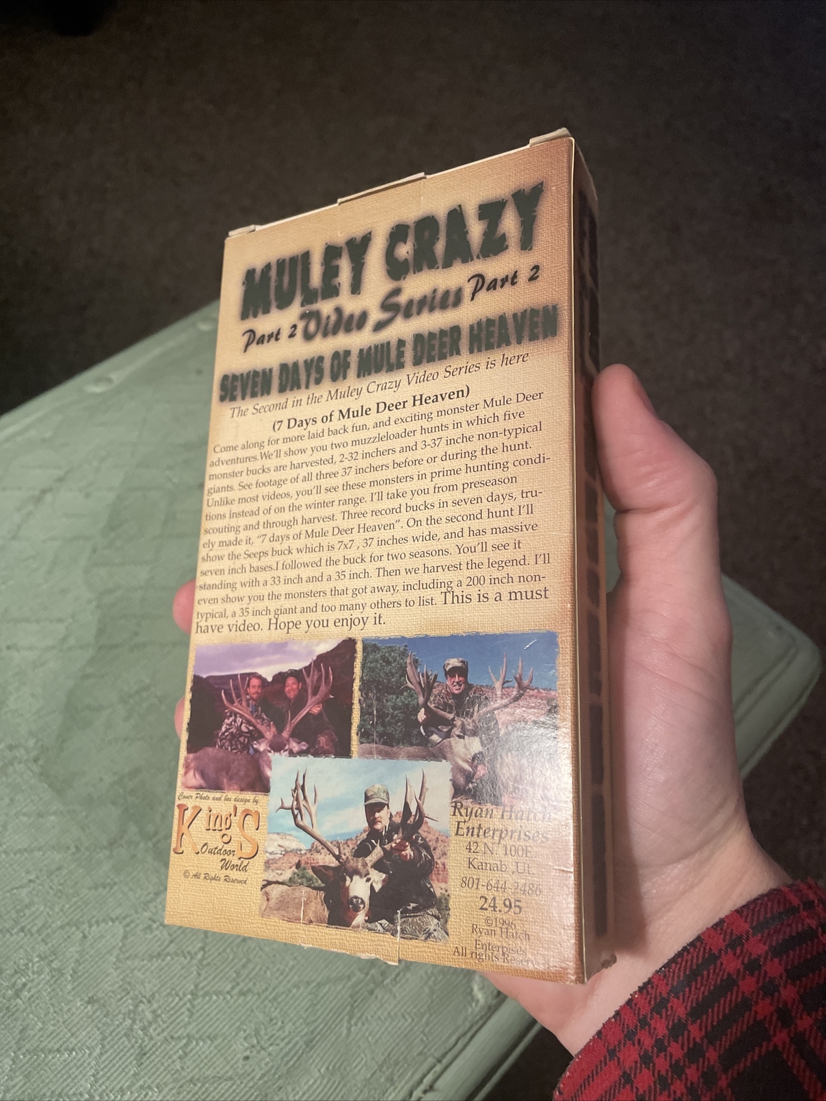 Muley Crazy 2 VHS Mule Deer Hunt Buck Hunting Ryan Hatch RARE OOP Kenab ...