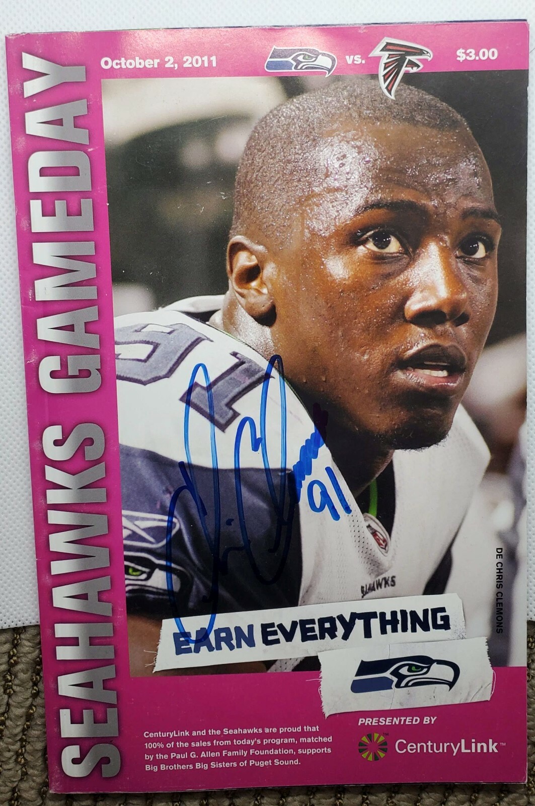 AUTOGRAPH SIGNED SEATTLE SEAHAWKS GAMEDAY PROGRAMS *YOU PICK* | eBay