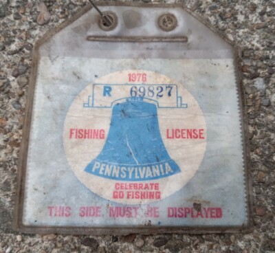 Licenses - Vintage Pennsylvania Fishing License