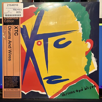 XTC Drums And Wires Block Yellow Vinyl LP w/Obi Strip 2023 New Ltd to ...