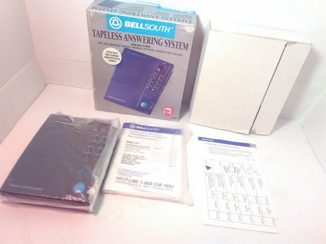 1990 Bellsouth Tapeless Answering System 1191C Never Open Box Complete ...