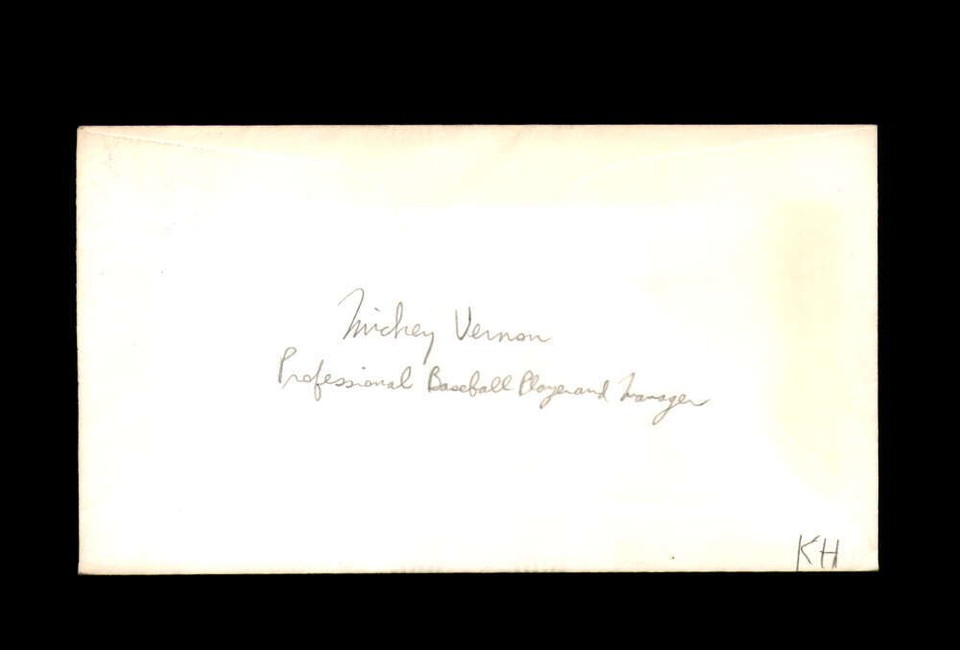 Mickey Vernon Signed 1983 FDC Babe Ruth Cache First Day Cover Autograph ...