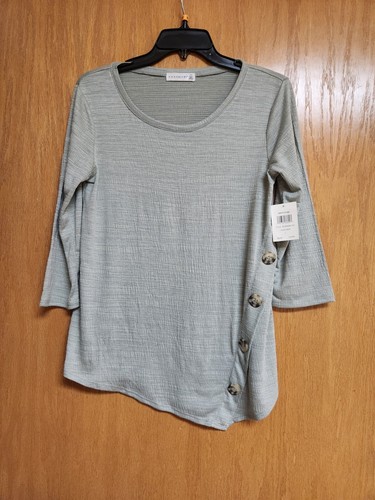 Retrology Light Olive/Desert Green 3/4 Sleeve Top. NWT. Small. Cute. | eBay