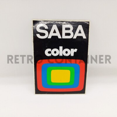 Adesivo Vintage Sticker Aufkleber 80's - SABA Color TV Hi-Fi Anni 80 | eBay