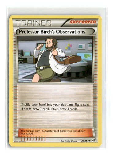 Professor Birch's Observations - #134/160 - Pokemon TCG Card-LP | eBay