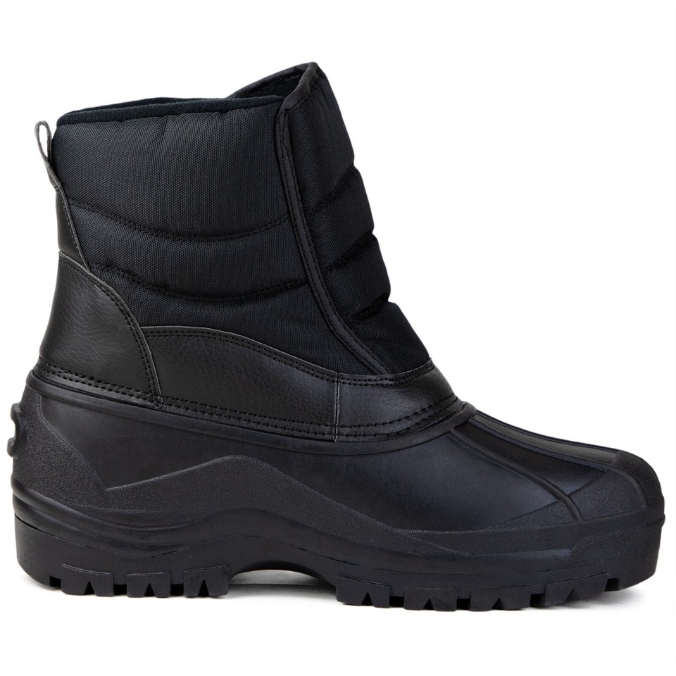 Unisex Waterproof Thermal Boots Fleece Lined Snow Rain Winter Mens ...