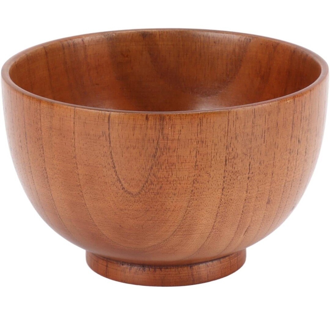 Wooden Bowl Handmade Wood Bowl Unique Japanese Style Wooden Soup ...