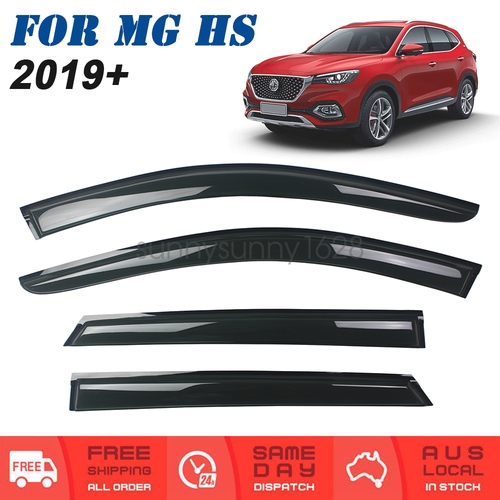 For MG HS 2019 to 2024 Weathershields Weather Shields Car Window Visors ...