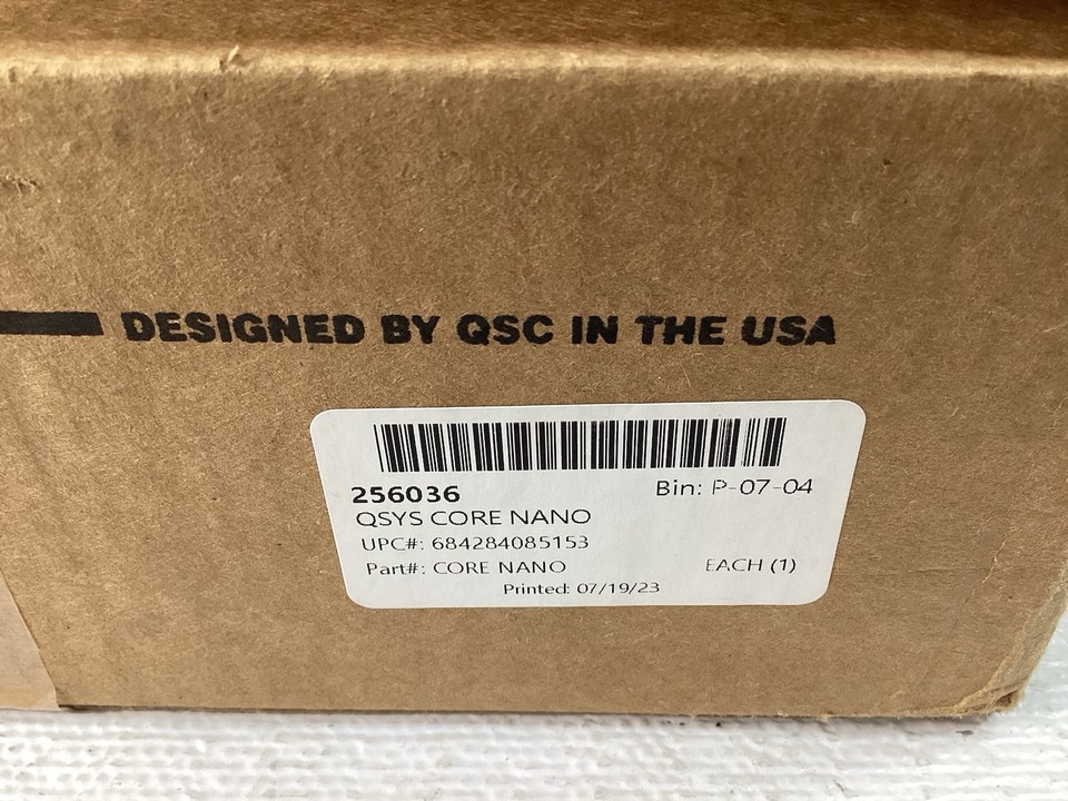 QSC Q-SYS Core Nano Network I/O Processor AV Control | eBay UK