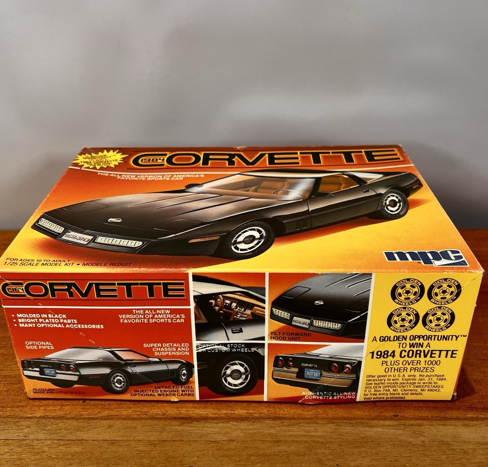 Corvette Model Kit Lot 1/25 AMT MPC Revell – 8 Kits Total – Sealed ...