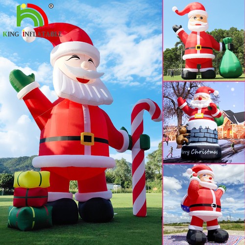 20FT 26FT 33FT 40FT Giant Inflatable Santa Claus For Christmas Outdoor ...