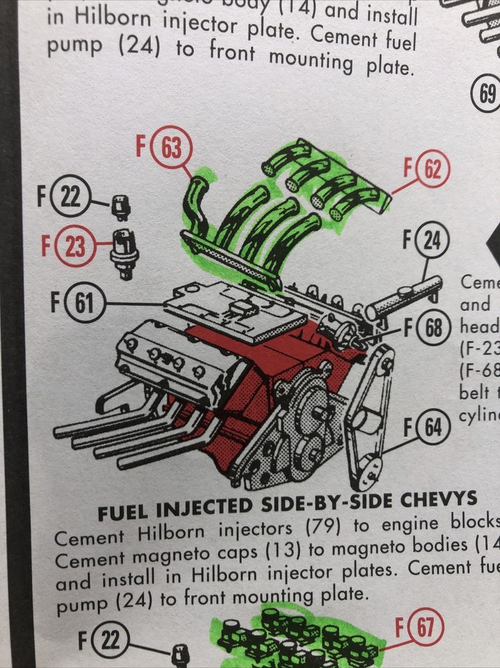 3in1 Blown 8x2 Injected Chrysler Hemi Engine NO Headers AMT 1:25 LBR ...