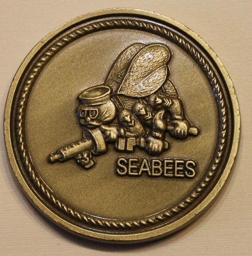 US Navy Seabee CB Equipment Operator EO Rate Navy Challenge Coin | eBay