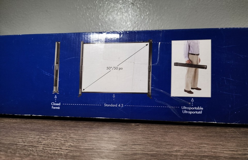 Epson ES1000 16:9 Tabletop Portable Projector Screen 50” -USED ONCE ...