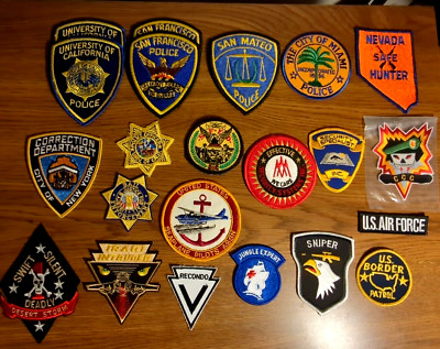 Large Police & Military Patch Collection | eBay