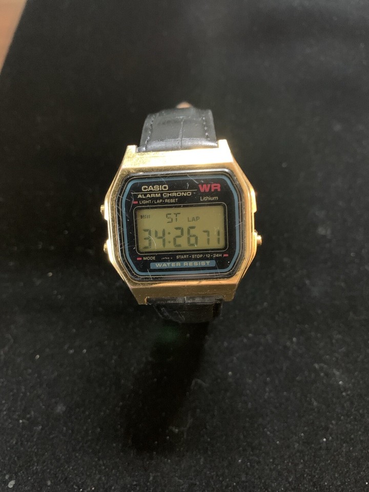 Vintage Casio Alarm Chrono Watch 593 Cal A159WGE | eBay