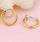 1 Pair Spring Clip On Hoop,Ear Ring,Earrings,Ear Bone Ear Cuff ½" 13MM ...