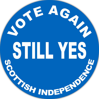 Still Yes Vote Again - Scottish Independence Car Bumper Decal Sticker ...