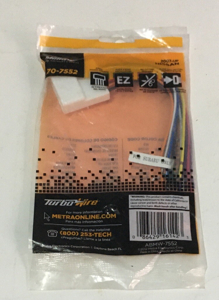 Metra Car Stereo Wiring Harness Adapter Cable 70-7552 | eBay