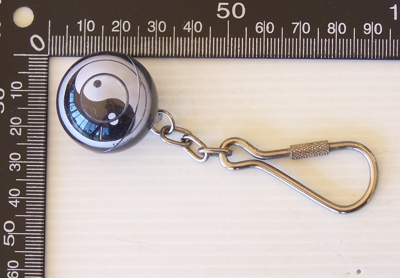 VINTAGE YIN YANG TAIWAN TRAVEL SOUVENIR BALL KEY CHAIN KEYRING | eBay