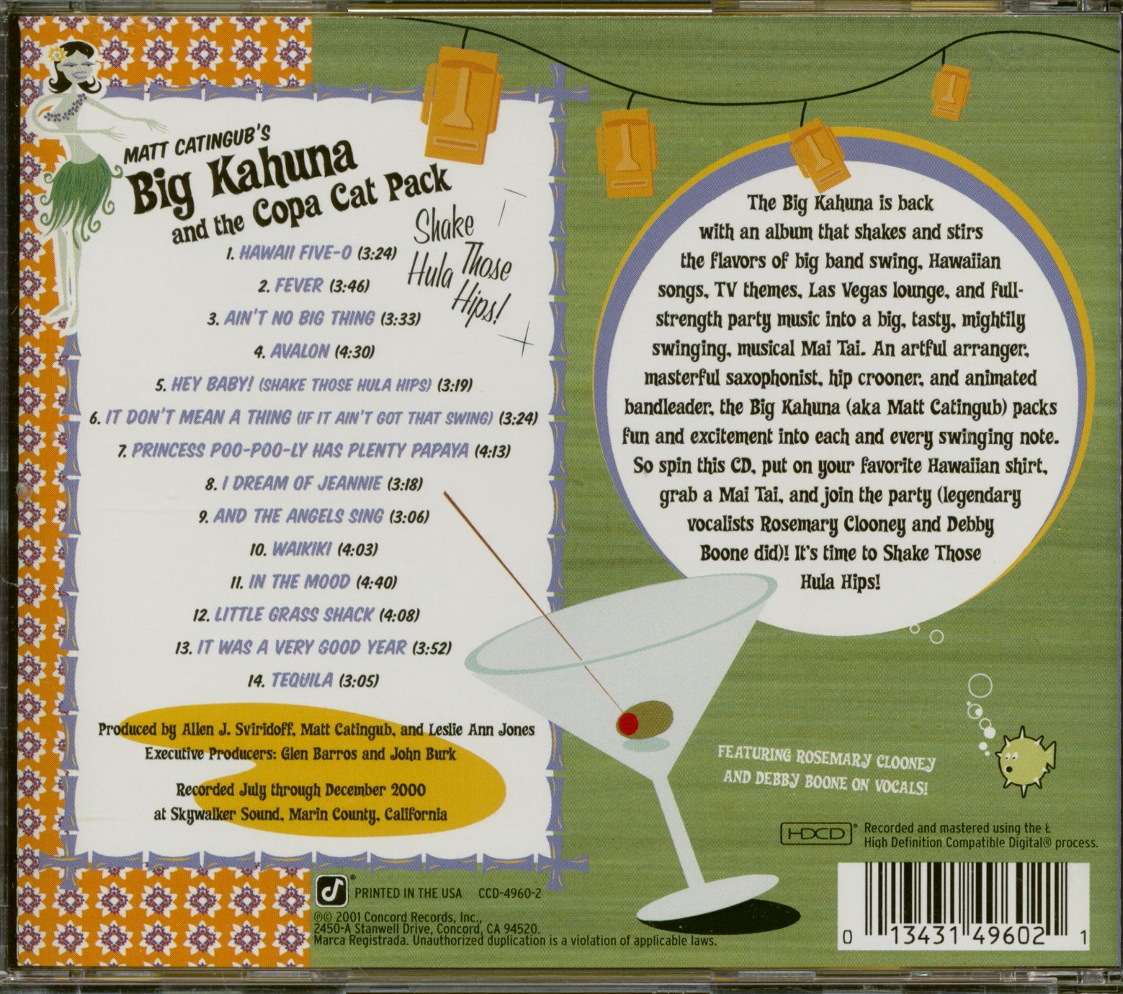 Shake Those Hula Hips by Big Kahuna and the Copa Cat Pack (CD, 2001 ...
