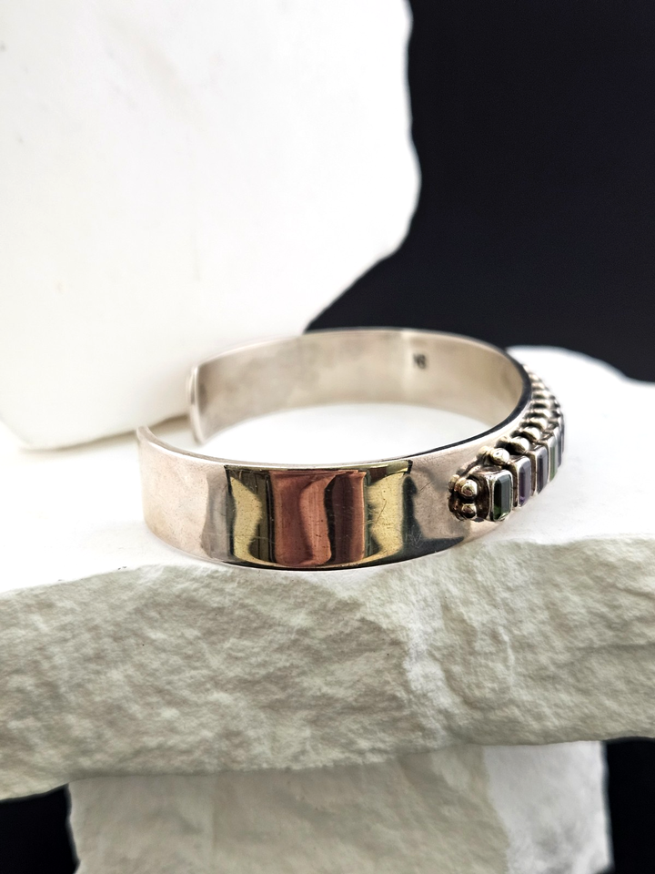 Nicky Butler "MULTIGEMSTONE STERLING SILVER CUFF BRACELET" | eBay