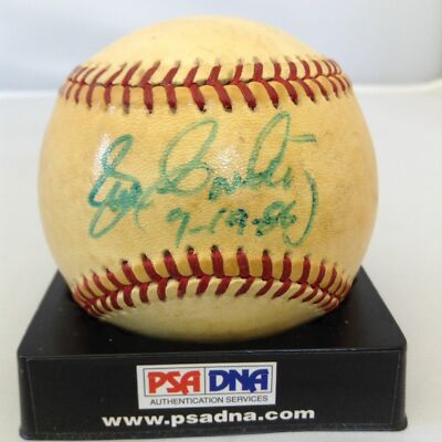 Rare Joe Cowley No Hitter Game Used Signed Inscribed Baseball Sep 19 ...