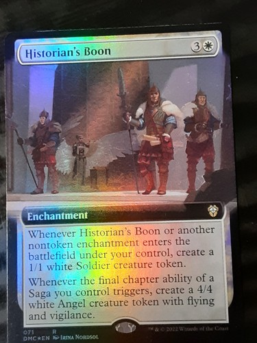 Historian's Boon Extended Art FOIL, Commander DU , LP, MTG , FREE ...