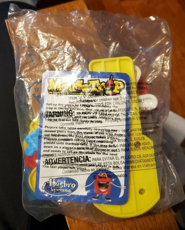 2018 McDonalds Hasbro Gaming #7 MOUSETRAP McPlay Happy Meal Toy - NEW ...