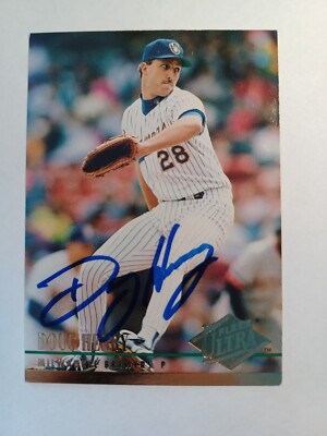 DOUG HENRY 1994 Fleer Ultra # 75 autographed signed card BREWERS 94 ...