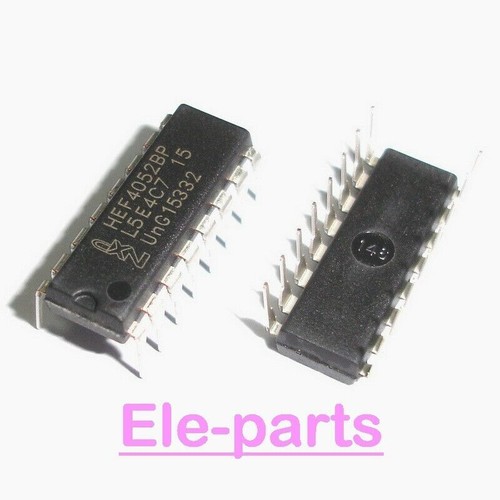 10 PCS HEF4052BP DIP-16 HEF4052 Dual 4Channel Analogue Multiplexer ...