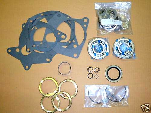 T10 OR SUPER T10 4 SPEED TRANSMISSION SYNCRO RING & BEARING REBUILD KIT ...