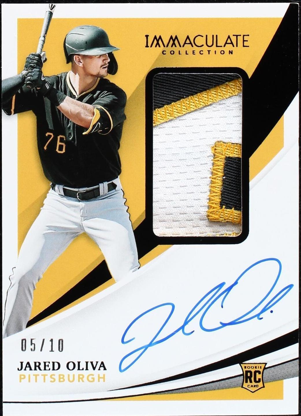 2021 Panini Immaculate Collection - Rookie Patch Autographs Jared Oliva ...