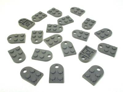 LEGO / 20 New 2x2 (2x3) Modified Coupling Plates w/ hole - Technic 3176 ...