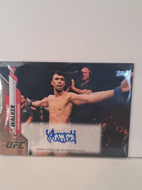 2020 Topps UFC - UFC Athlete Autographs Gold #UFCA-JW Johnny Walker /25 ...