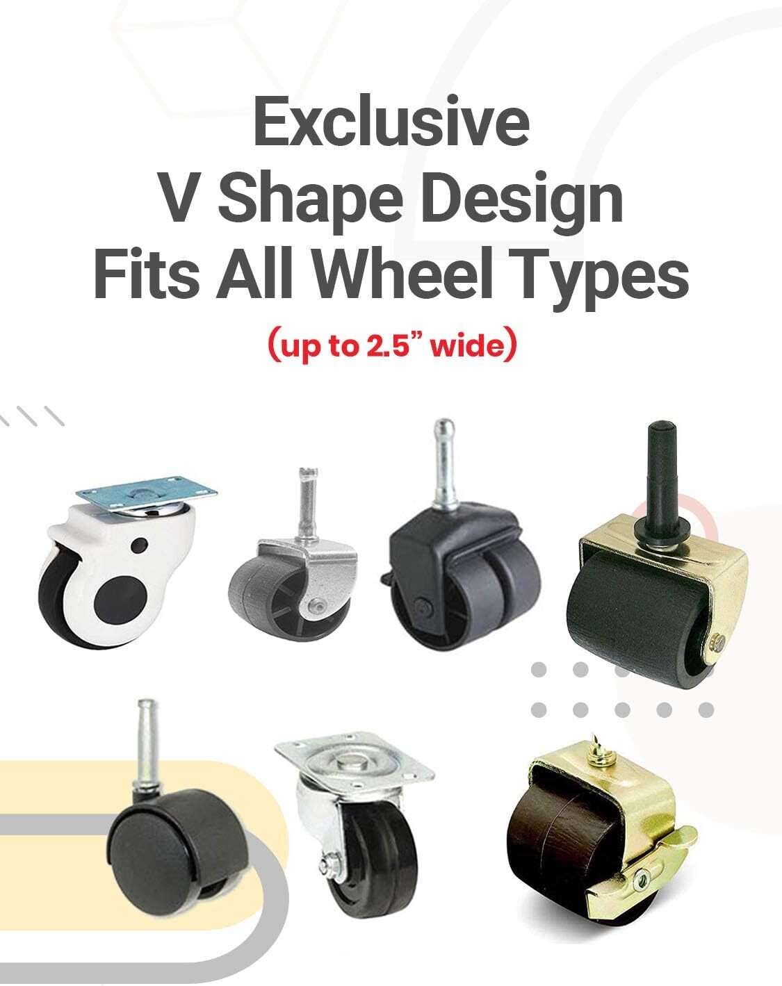 Bed And Furniture Stopper Furniture Wheel Stoppers Fit All Wheels Of ...