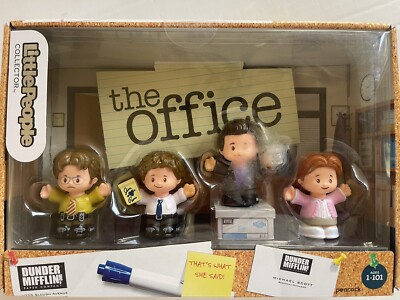Fisher-Price Little People The Office Figure Set 4 JIM PAM MICHAEL ...