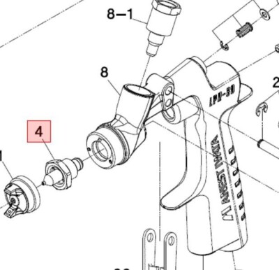 Anest Iwata IWA: 93761530 0,8mm Düse für LPH-80 Spritzpistole | eBay.de